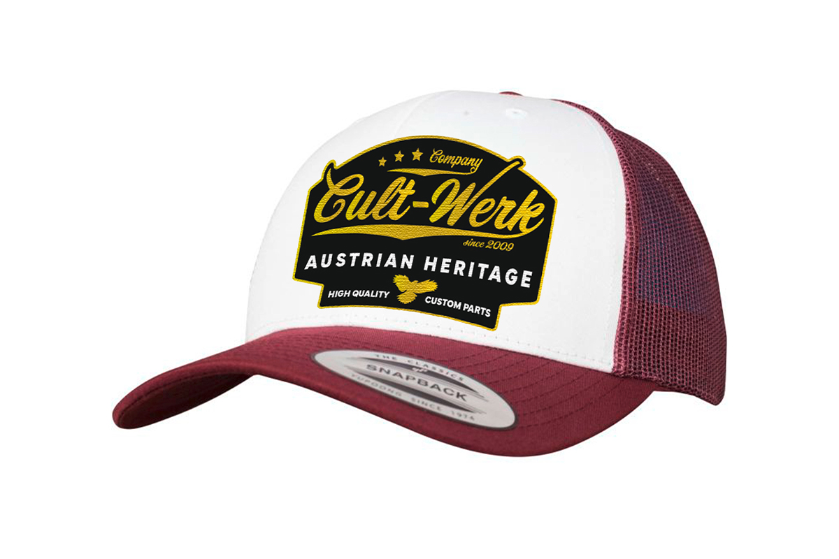 Cult-Werk CAP "Trucker" - red/white round | M-CAP001