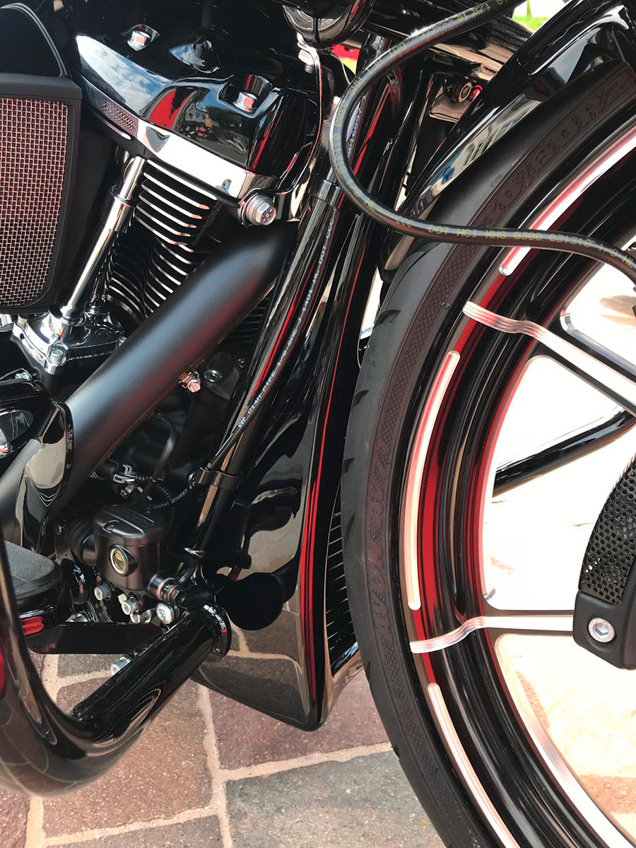 Front spoiler CUSTOM (suitable for Harley-Davidson models: Touring from ...