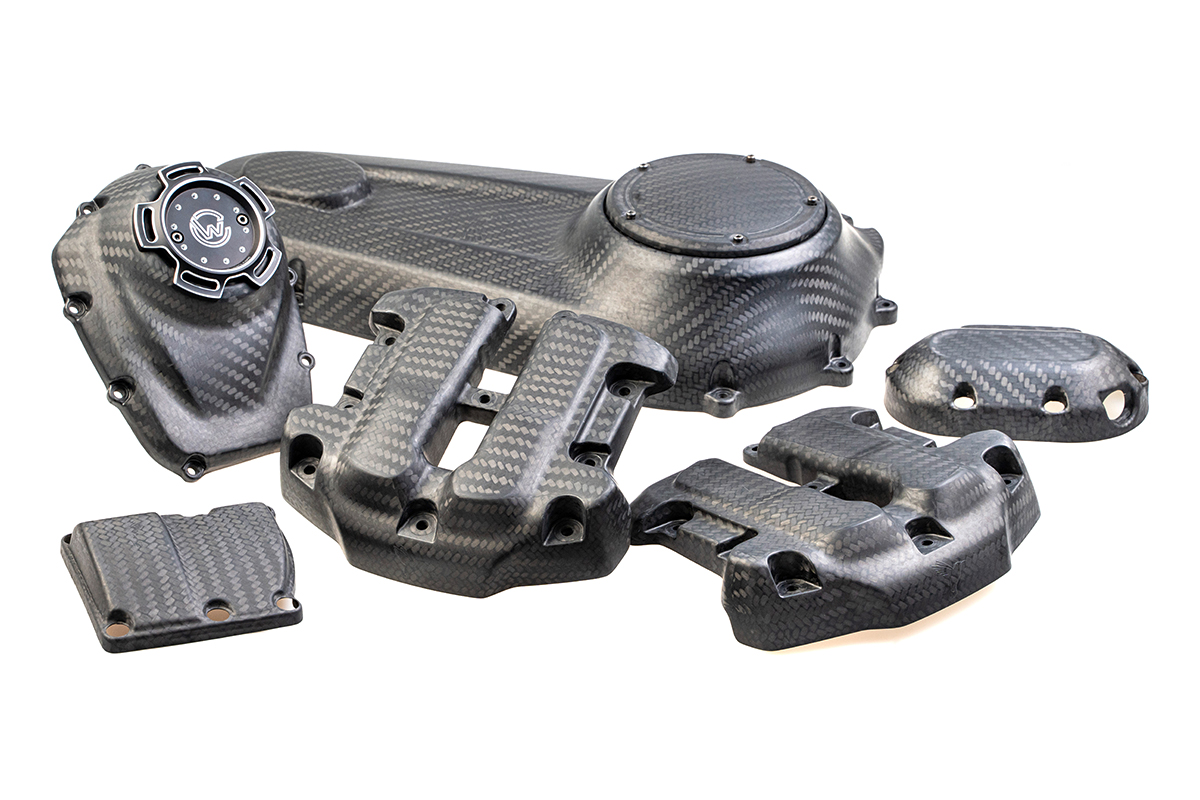 Carbon Motorteile SET (passend für Harley-Davidson Modelle: Softail ab ...