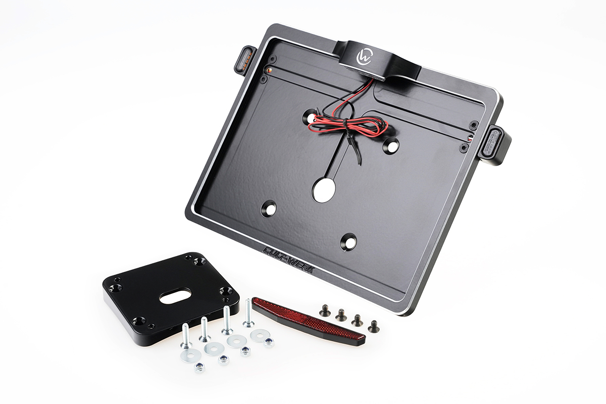 License Plate Center V2, incl. 3in1 Lighting (suitable for Harley ...